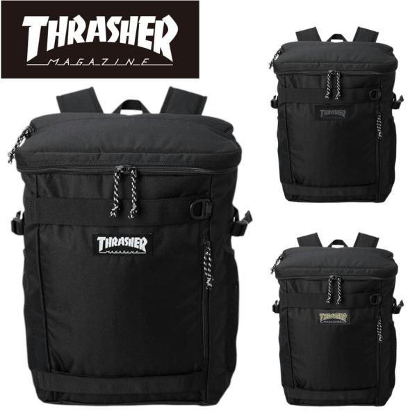 バックパックボックス スラッシャー THRASHER THR-287 Backpack Boxノートパソコン収納可能・撥水加工THRASHER(スラッシャー)の人気のスクエア型リュックモデル。撥水素材でコーディングされ、雨天でも大丈夫ノート...