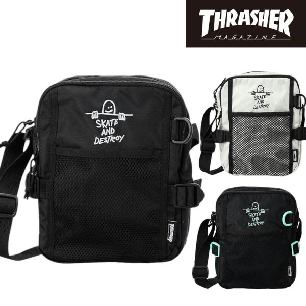 大人気のTHRASHERの使えるマストアイテム、ミニショルダーツイル生地に撥水加工を施したコンパクトなショルダーバッグ普段使いは勿論、自転車やアウトドア、フェスやライブ時、旅行用のサブバッグとしても活躍します。軽量でシンプルな形状、飽きの来...