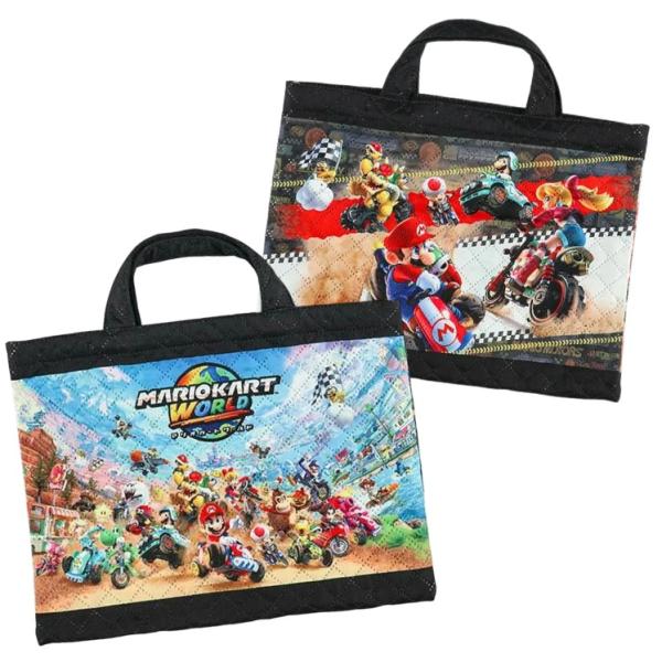 スーパーマリオ キルトレッスンバッグ人気任天堂ゲームキャラクタースーパーマリオのお稽古バッグ迫力のマリオカートの世界がレッスンバッグにルイージやピーチ姫やヨッシー・クッパなどゲームキャラクターがプリントされたかわいい仕様です。新入園・新入学...