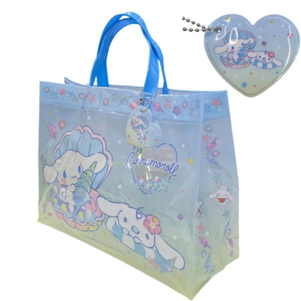かわいいサンリオキャラクターの角型プールバッグですマチもしっかりあるので、バスタオルや水着、ゴーグルなどがたっぷり入ります。裏面に名前が書けるネームホルダー付きです小学校や幼稚園でのプールの授業や水泳教室に●使いやすい角型トート：荷物の整理...