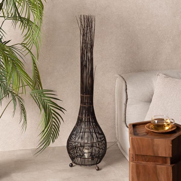 ■サイズ(cm):約W 25 x D 25 x H 87■素材:ラタン・パームリブ・鉄・木■原産国:インドネシア バリ島■備考:※当商品はシェードのみの販売です。ソケット、電球は付属していません。スクロール下にリンクがあります。※注意事項は...