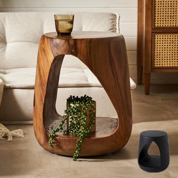 ■サイズ(cm)約 W 40 × D 40 × H 45※多少サイズは前後します。■重量約 12 kg■素材スワールウッド■生産国インドネシア■ご注意※天然素材を使用しており商品によって色味が違います。また、くさびやパテなどで穴を埋めて仕上...