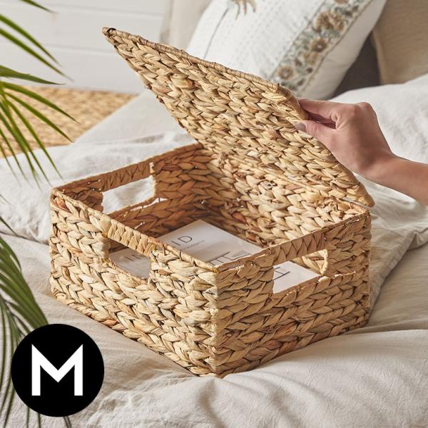 ■サイズ(cm)約 W 33 × D 26 × H 17内寸：約 W 31 × D 24 × H 15※多少サイズは前後します。■容量約 11 L■重量約 0.8 kg■素材ウォーターヒヤシンス、スチールフレーム■生産国ベトナム■ご注意※製...