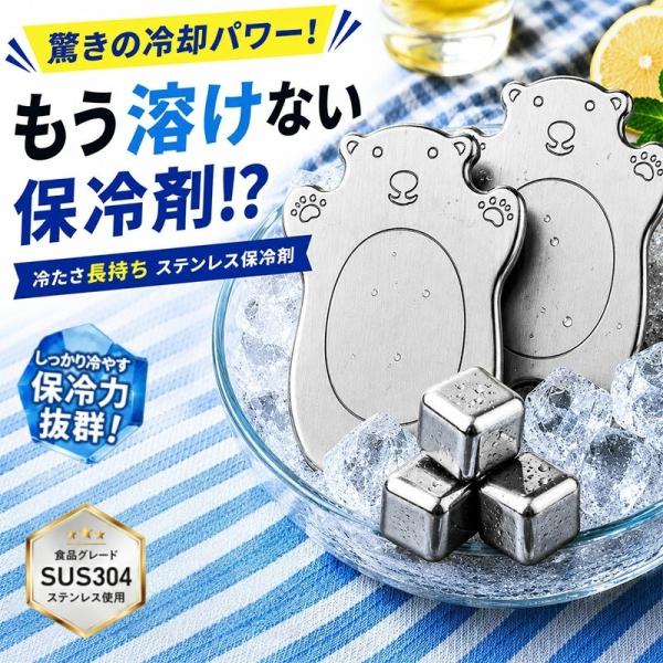 倍速凍結&amp;驚異の保冷力！夏に最高な冷却用品[ステンレス製アイス保冷剤]