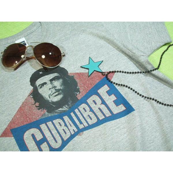 【明日はどっちだぁ　　　　　キューバ・リブレ★ゲバラ】アメリカとの国交回復、ゲバラはどう思うんだろう…。CUBA LIBRE（自由キューバ）の明日はどっちだぁ■サイズ：　S：着丈６２×身幅４７、M：６６×５０、L：７０×５３、XL：７４×５...