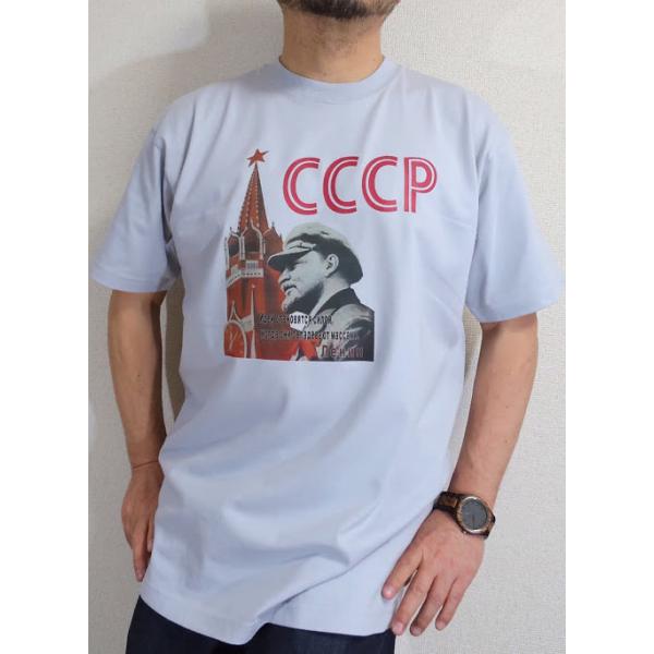 ★【♪夢破れて…★レーニン】　遥かなりCCCP★いまだに理想そのものは間違っちゃいないと思うんだけど、いかんせん、そんな理想的な人間はどこにも…■サイズ　M：着丈６６×身幅４９、L：７１×５４、XL：７５×５８cm■素材：コットン