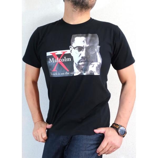 ★【熱くCOOLに★マルコムＸ！】　Truth is on the side of the oppressed. 【真理は虐げられた者の側にある】ビーストの熱さを持ったクールな知性派 Ｘ だぁぁ■サイズ：　S：着丈６２×身幅４7、M：６６×...
