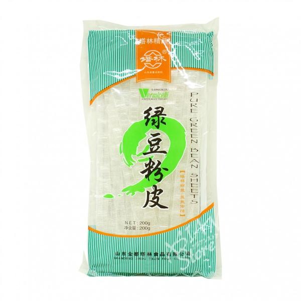 【商品名】緑豆フンピ／塔林?豆粉皮【原材料】緑豆でん粉、馬鈴薯でん粉【内容量】200ｇ【原産国】中国【賞味期限】商品画像記載の賞味期限と現物は異なる場合がございます ※予告なくパッケージデザインが変更される場合があります。