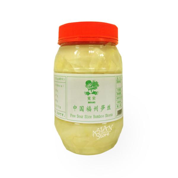 【商品名】発酵竹の子スライス／東栄福州酸筍絲【原材料】たけのこ（麻竹）、塩、水【内容量】900g【原産国】中国【賞味期限】商品画像記載の賞味期限と現物は異なる場合がございます※予告なくパッケージデザインが変更される場合があります。