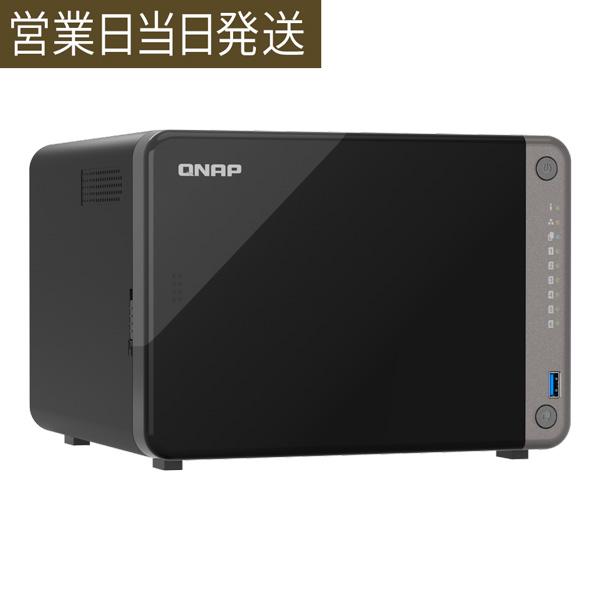 QNAP キューナップ  TS-AI642 単体 メモリー 8GB最大 18 台のハードドライブを搭載可能なストレージ容量まで拡張 TS-AI642は、RAID 5構成の3.5インチ22 TBハードドライブ6台をインストールすることで、最大...