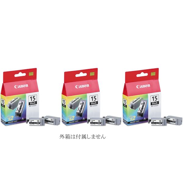 CANON純正インクカートリッジ BCI-15BK ブラック 6個セット■メーカー：CANON（キャノン）■製品ジャンル：キャノン純正インクカートリッジ■製品名：BCI-15 BK ブラック×6個セット■適合機種：PIXUS 50i PIX...