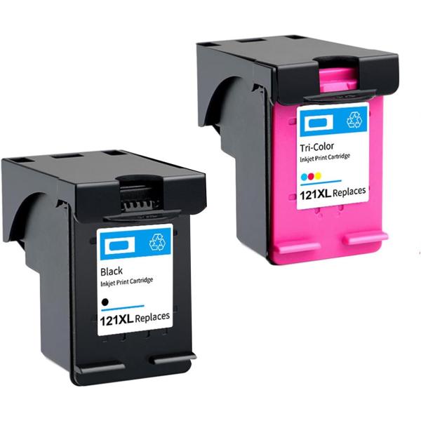 ■HP121XL対応リサイクルインク■黒+カラー■２個セット■製品ジャンル： HP リサイクルインクカートリッジ■出品内容：HP121XL対応　顔料ブラック+3色カラーインクの２個セット■対応純正型番：HP121XL (CC641HJ)+(...