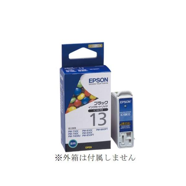 エプソン 純正 インクカートリッジ カラーチョコレート IC1BK13 ブラック対応機種PM-730C PM-740C PM-740DU PM-830C PM-840C PM-850PT PM-860PT・外箱がないだけの未使用未開封の商品...