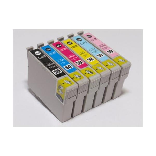 ★残量表示対応なので初心者でも安心!!★純正インクと併用して使用することができます!!■高品質互換インクカートリッジ■製品ジャンル：IC50シリーズ（EPSON用）■対応純正型番：IC6CL50（6色単品ばら売り）■特徴：ICチップ付き・残...