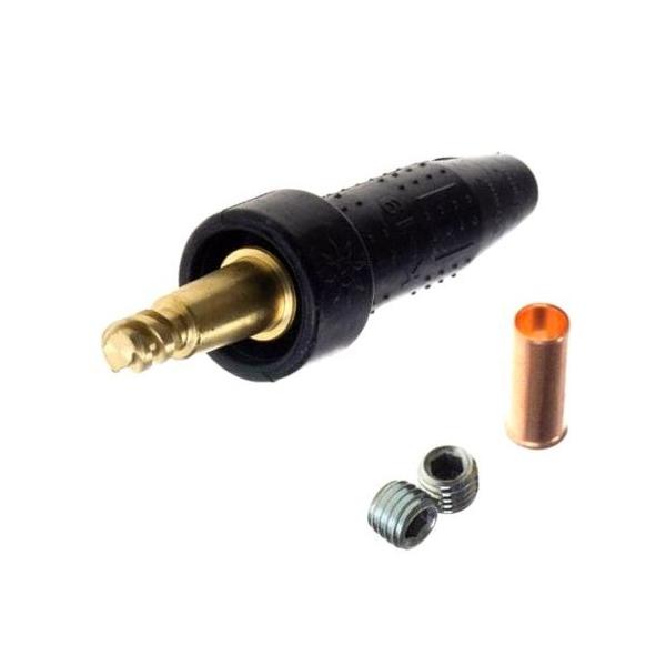 溶接ケーブルの接続に使用する二次側専用ケーブルジョイントWCT22〜50スケに対応しています。ねじ込み型ケーブルジョィント K-19　オス1個[K-19]　ケーブルジョイントケーブル接続 ネジ止め金具形状 (mm) φ19 全長(mm) 2...