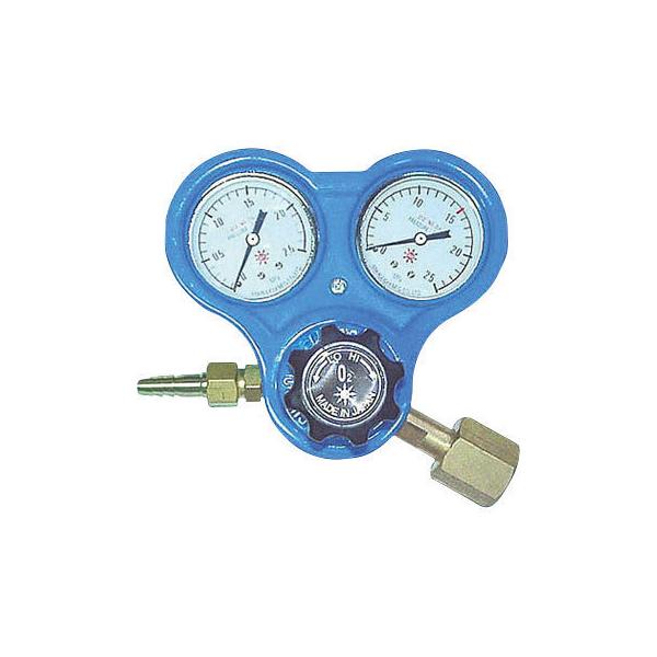 工業ボンベ用の酸素調整器です。酸素を十分な流量を安定して供給できます。【 仕 様 】メーカー：（株）阪口製作所使用可能ガス：酸素高圧圧力計(MPa)  25低圧圧力計(MPa)  2.5標準流量(m3/h)  25重量(Kg)  1.7入口...