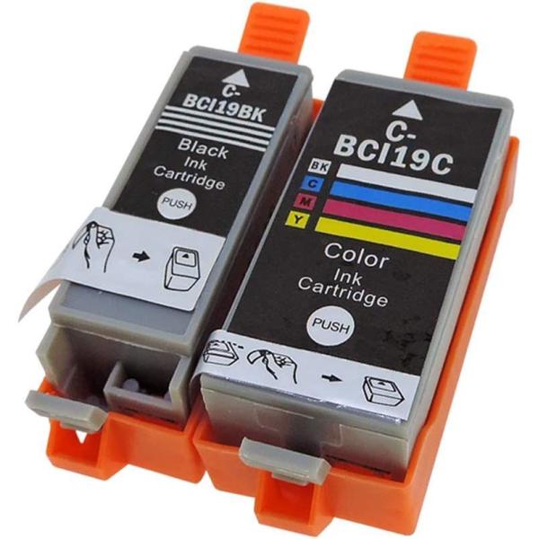 ■送料無料■CANON互換インク■BCI-19■ブラック+カラー■2個セット■製品ジャンル： CANONプリンタ用互換インクカートリッジ■製品：BCI-19互換インク2個セット■セット内容：お得な2本セット・BCI-19CLR 4色カラー(...