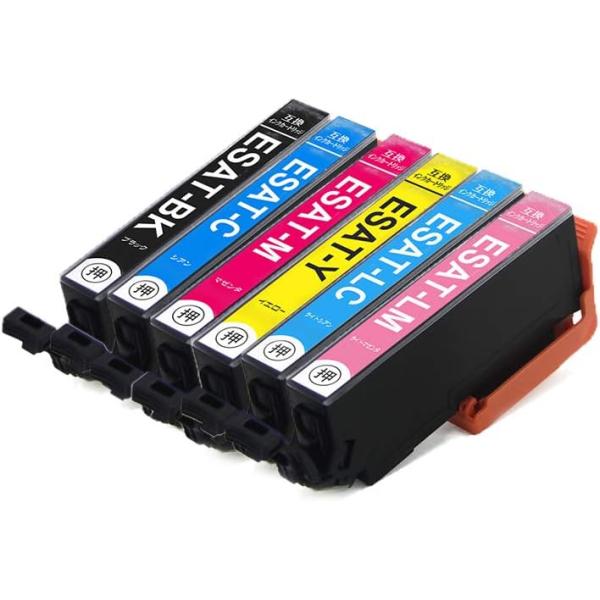 EPSON SAT-6CL互換インク サツマイモ 6色セット ICチップ付き■ICチップ付き、残量表示対応なので初心者でも安心。■製品ジャンル： EPSON　エプソン　互換インクカードリッジ■対応インクカートリッジ：SAT（サツマイモ）　イ...