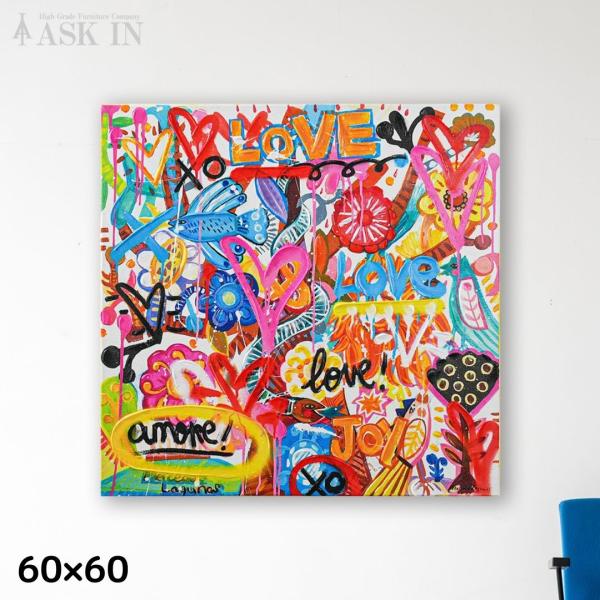 【手描きデザイナーズアート】【海外アーティストがデザイン】サイズW60xD5xH60cm重量:約0.8kg材質:キャンバス・MDF注意：モニターの発色によって多少お色味が異なる場合がございます。手描きで一つ一つ描いております。同じ商品でも凹...
