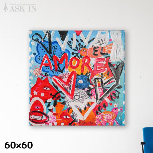 【手描きデザイナーズアート】【海外アーティストがデザイン】サイズW60xD5xH60cm重量:約0.8kg材質:キャンバス・MDF注意：モニターの発色によって多少お色味が異なる場合がございます。手描きで一つ一つ描いております。同じ商品でも凹...