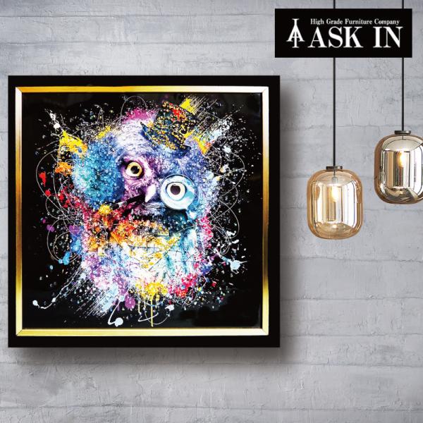 【発売日：2023年04月01日】大人気のピクチャーシリーズをポップな雰囲気に変えラグジュアリー感はそのままにサイズW410xD35xH410重量:約0.6kg材質:レジン・パネル・MDF・ウッドフレームクリスタルアートパネルゴールドブラッ...