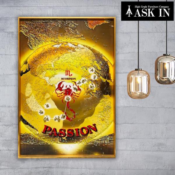 CRYSTAL ARTアートはインテリア空間にアクセントと朝のシーン・夜のシーンの時間に煌めきと寛ぎを与える大切なエレメントです。普通のアートに比べてキラキラとインパクトがあり見る角度で表情がかわります。朝の光の表情と夜の灯りでの変化も楽し...