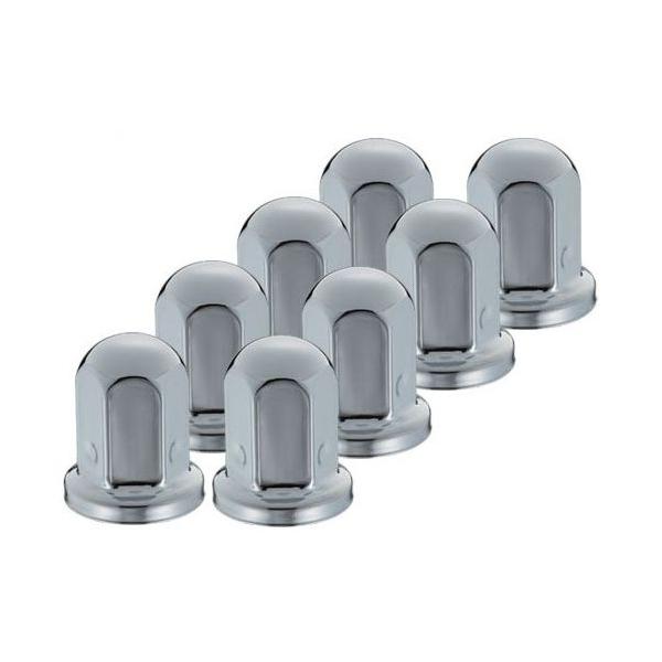 お取り寄せ商品「オシャレは足元から！」【形状】　丸型【サイズ】　ISOナット用　巾33ｍｍ×高60ｍｍ※大型用ホイールナットには、32mm(約31.8mm)が使用されている場合があります。　ISOホイールナットキャップは、33mm(約32....