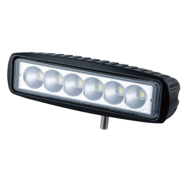 ハイパワー横長LEDワークランプ色温度は使い勝手良い6000K（ケルビン）のホワイト色を採用一般的な角マーカーランプと同じ高さの45ｍｍの為、作業灯以外にサイドバンパーの下に取付してタイヤ灯の代用にしたり、フロントバンパーの下に取り付けてフ...