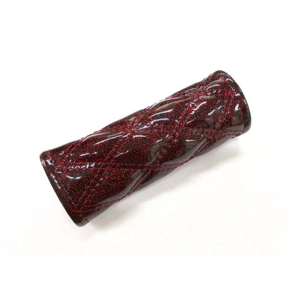 マジックテープ式で簡単取付！【カラー】　ワインレッドメタリック【長さ】　約120mm　25〜30mmφ位のハンドブレーキレバーに適合【入数】　1個【注意事項】・2個でも送料は変わりません。　2個必要な方はヤフーショッピングで　同じタイトルで...