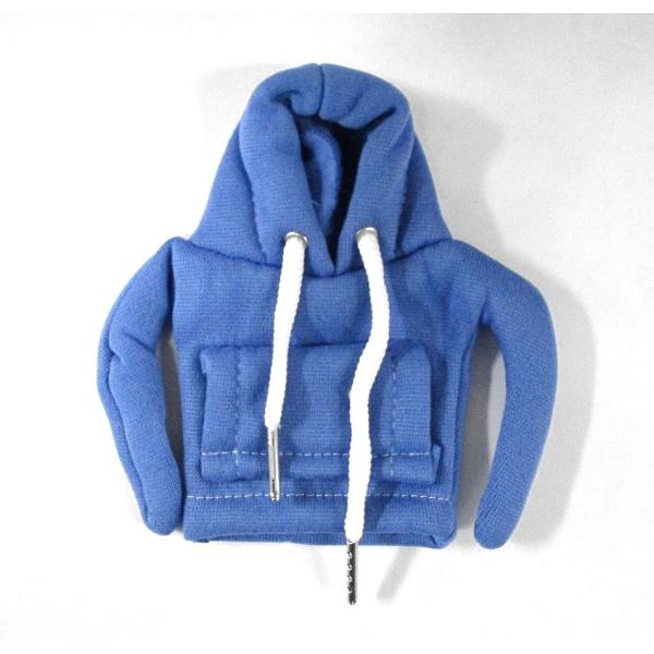 パーカーノブカバー！シフトノブをかわいくデコ！【カラー】　ブルー（青）【サイズ】　高さ約14cm（フード装着時）【注意事項】・画像の色は実際の色と多少異なることがあります・商品の返品および交換は承っておりません