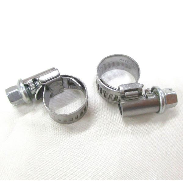 【適用サイズ】　8mm〜12mm　当店販売のエアーホースにも装着可能です【材質】　ステンレス SUS430【数量】　2個入り【注意事項】・画像の色は実際の色と多少異なることがあります・商品の返品および交換は承っておりません
