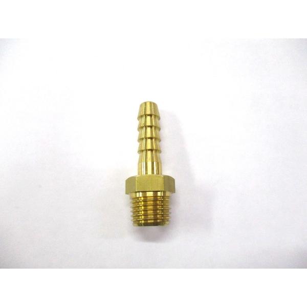 高圧ホース専用PT1/4ネジとホースを接続します【サイズ】　ニップル部：8ｍｍ　PT1/4＝2分＝約12.3mm【メーカー】　NIKKEN(日建)【注意事項】・新品未装着ですが経年劣化によりパッケージの汚れ色あせ等あります。・継手のネジ部分...