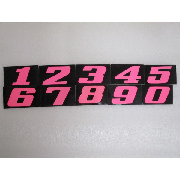 お手軽な数字ステッカーです。糊も既に付いていますのでどなたでも簡単に貼り付け可能です。数字だけを剥がして貼り付けして下さい。【文字カラー】　ピンク【サイズ】（台紙サイズ）　約50ｍｍＸ約85ｍｍ　※数字によって違います。【内容数】　1枚入り...