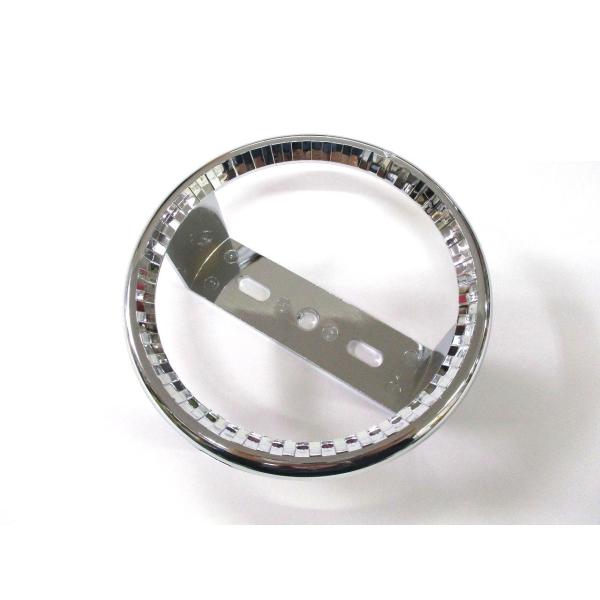 【材質】　ABS樹脂/クロームメッキ【サイズ】　約120mmφ×奥行約42mm　リングの厚み 約11mm【メーカー】　板橋用品製作所【内容】　1個　※複数必要な方は　ヤフーショッピングで同じタイトルで検索し　必要数をご購入下さい【注意事項】...