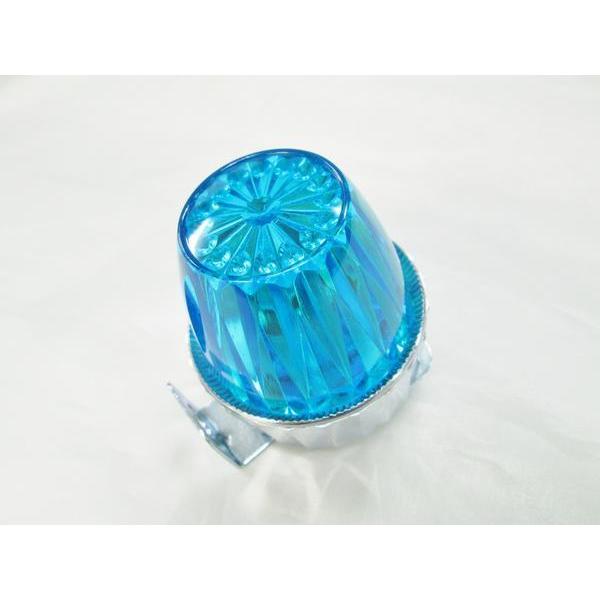 ★.*コスモス柄のレンズカットで　　温かみのある光を拡散します！*.★ミニサイズですので12Ｖ6Ｗ球を入れて軽トラックや軽自動車でご使用頂いてる方も多いです。【カラー】　スカイブルー【サイズ】　最大直径約56mm×高さ約55mm　重量約65...