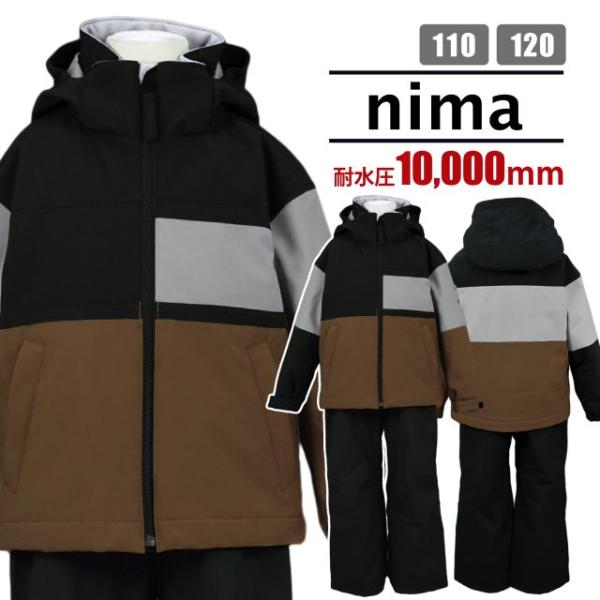 ||||▼　商品説明||WINDEX nima ニーマ 耐水圧10000mm サイズ調整可能 スキーウェア。 ||切替が かっこいい スノーウエア 上下セットです。||【ジャケット】||首まわりは裏トリコット起毛。袖口は一部ゴム、マジックテ...