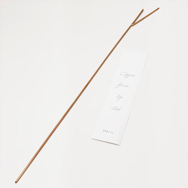 花瓶で飾るお部屋のお花を長く楽しみたい…そんな願いから生まれたスティックです。10円玉を花瓶に入れると切り花が長持ちすると言われています。銅が水中に溶けると銅イオンになり、細菌の繁殖を抑えて、切り口の腐敗・傷みを防ぐ働きをします。お手持ちの...