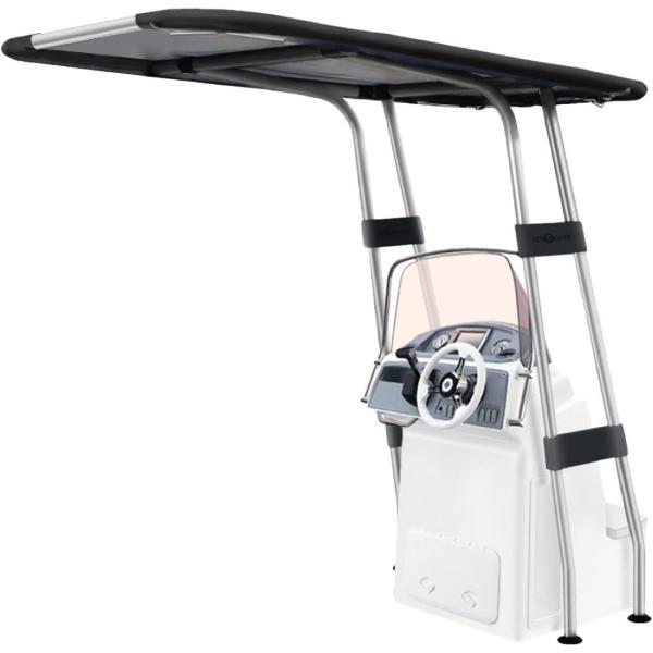 T-トップヘビー スマートΦ44mmの極太アルミフレーム＆ステーやナイロンパーツの耐久性や耐候性は従来のT-トップヘビーを踏襲しつつ、組立やホロの取付方法が一新され、さらに使いやすくスタイリッシュに進化した、Tトップヘビー スマート！！ホロ...