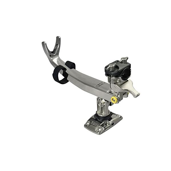 「商品情報」極みグリップに最強のヘビータイプが登場! ステンレス製の頑丈ボディでロッドをホールドします。ホルダー部からワンタッチで竿を取り外すことができ、シャクリにも対応しています。ステンレスベースを船縁などへ取り付けておけば必要な時に取り...