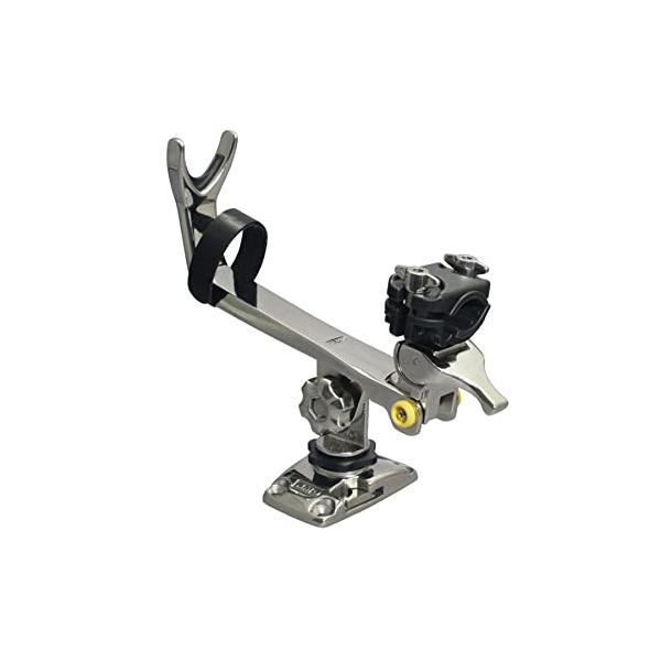 「商品情報」ステンレスベースLとのセット品です。ベースとロッドホルダーは簡単に取り外し可能です。極みグリップミドルヘビーは極みを超えた最高峰のロッドホルダーです。極みグリップと極みグリップヘビーの中間サイズとなるミドルヘビーサイズです。Φ1...