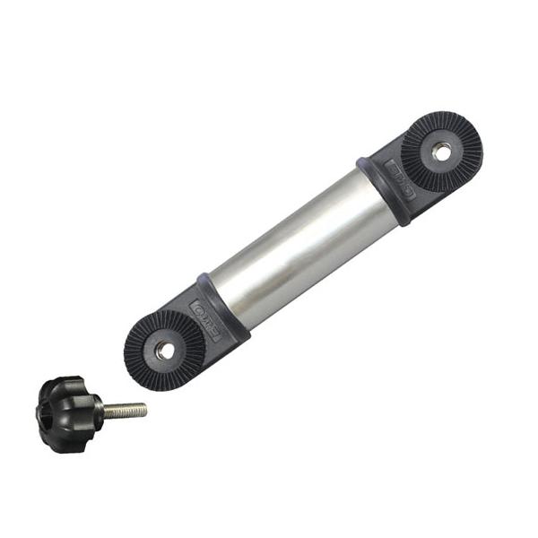 「商品情報」ロッドホルダーの位置を高くしたり、魚探マウントを手前に伸ばしたりと用途は多種多様です。両端がギアになっていますので、お好みのアタッチメントを取り付け可能です。「主な仕様」タイプ:ギア/ギア長さ:150mmタイプ材質:樹脂/アルミ...