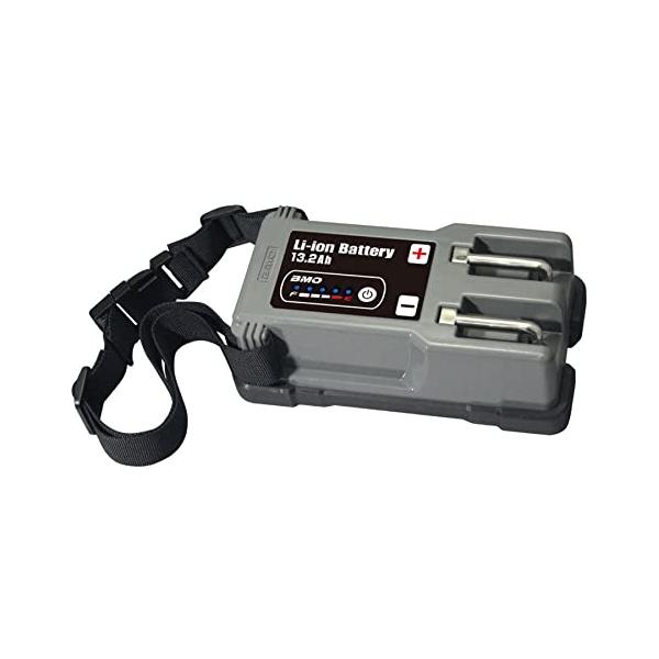 「商品情報」圧倒的パワーはそのままにリチウムイオンバッテリー11.6Ahより容量が向上した、電動リールの性能を最大限に発揮できるリチウムイオンバッテリーです。使用時間は12Ah鉛バッテリーの約2倍です。ワニ口を3個同時に接続でき、裏面にはラ...