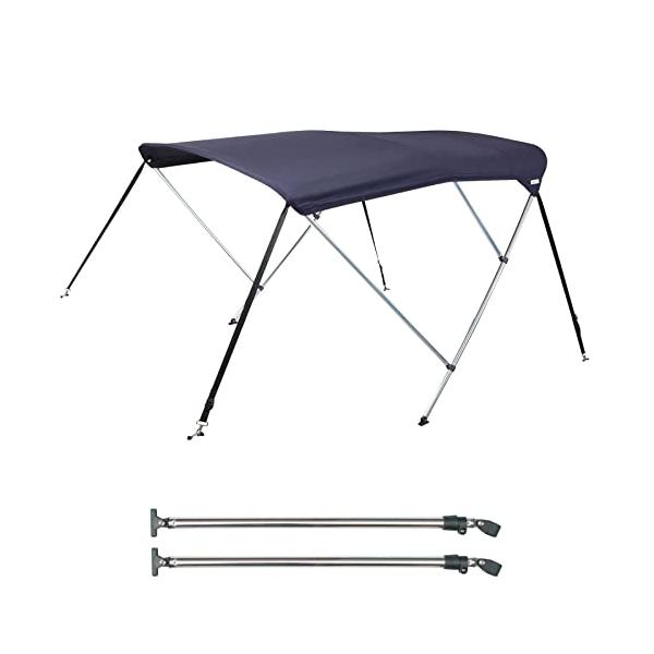 「商品情報」「主な仕様」付属品・ベースマウント×2 ・パイプエンド×2 ・S.S.サドル×4 ・ビス×2(組立時に使用)※ビミニトップ用サポートポール(各種)は付属しておりません。※本製品にボートへの取付用ビスは付属しておりません。お客様で...