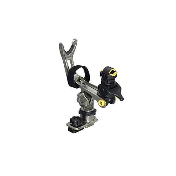 「商品情報」極みを超えた最高峰のロッドホルダー! 様々なロッド径に対応できる3サイズのヘッドバンド付きです。ロッドの首振り角度や左右の回転が自在にできる構造になっています。セットした状態でしゃくり動作もラクラクでき、手元のリリースレバーでロ...