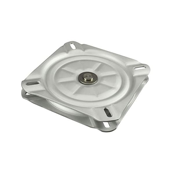 「商品情報」キャスティングシートやフォールディングシートなどに使用するスイベルベースです。軽量なアルミ、頑丈なステンレス、安価なスチールの3タイプをご用意しました。「主な仕様」材質：アルミ重量：0.53kgビス間隔：128-143mm×12...