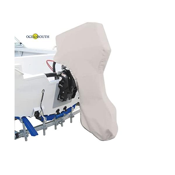 「商品情報」UV加工・防水加工されたマリン専用の丈夫なシートを採用しているので、長期の保管も安心です。「主な仕様」エンジンサイズ：6HP以下外周：1260mm高さ：980mm撥水加工ヘッドを傷めないモケット裏地