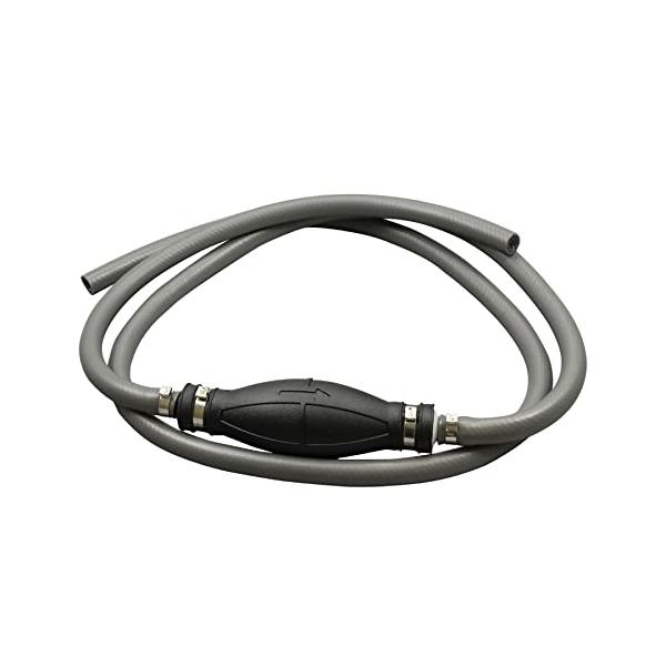 「商品情報」両端にコネクターが付属していないので、内径3/8インチホースが適合する船外機へご使用いただけます。「主な仕様」全長:2100mmホース内径:3/8インチ