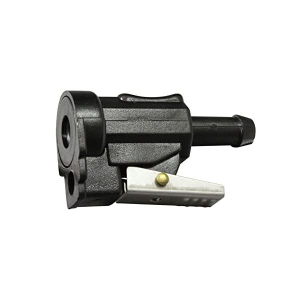 「商品情報」ヤマハの船外機に対応した船外機側のアタッチメントです。「主な仕様」適合船外機:YAMAHA適合ホース:5/16"