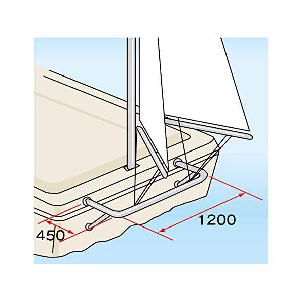 「商品情報」I/Oのフィッシング艇のように、スターンのぎりぎり後端にしか取り付けできない場合、マストをステーだけで自立させることができません。 しかしこのオプションを利用すればステーとシートを後方にセットでき、シートを緩めなくてもマストが倒...