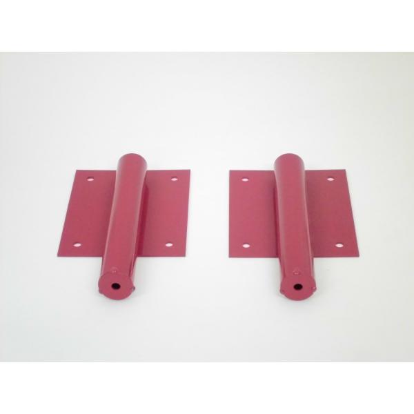 アサヒサンレッド 業務用 ガス式石焼いも機　いもランド AY-1000・AY-1500専用の純正部品：テント用支柱取付金具　左右1セットです。※こちらはテント用支柱取付金具(左右1セット)のみとなります。AY-1000、AY-1500にテン...